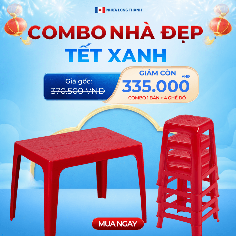 Beautiful Home Combo – Green Tet 5-piece Plastic Set Long Thành | 1 ...